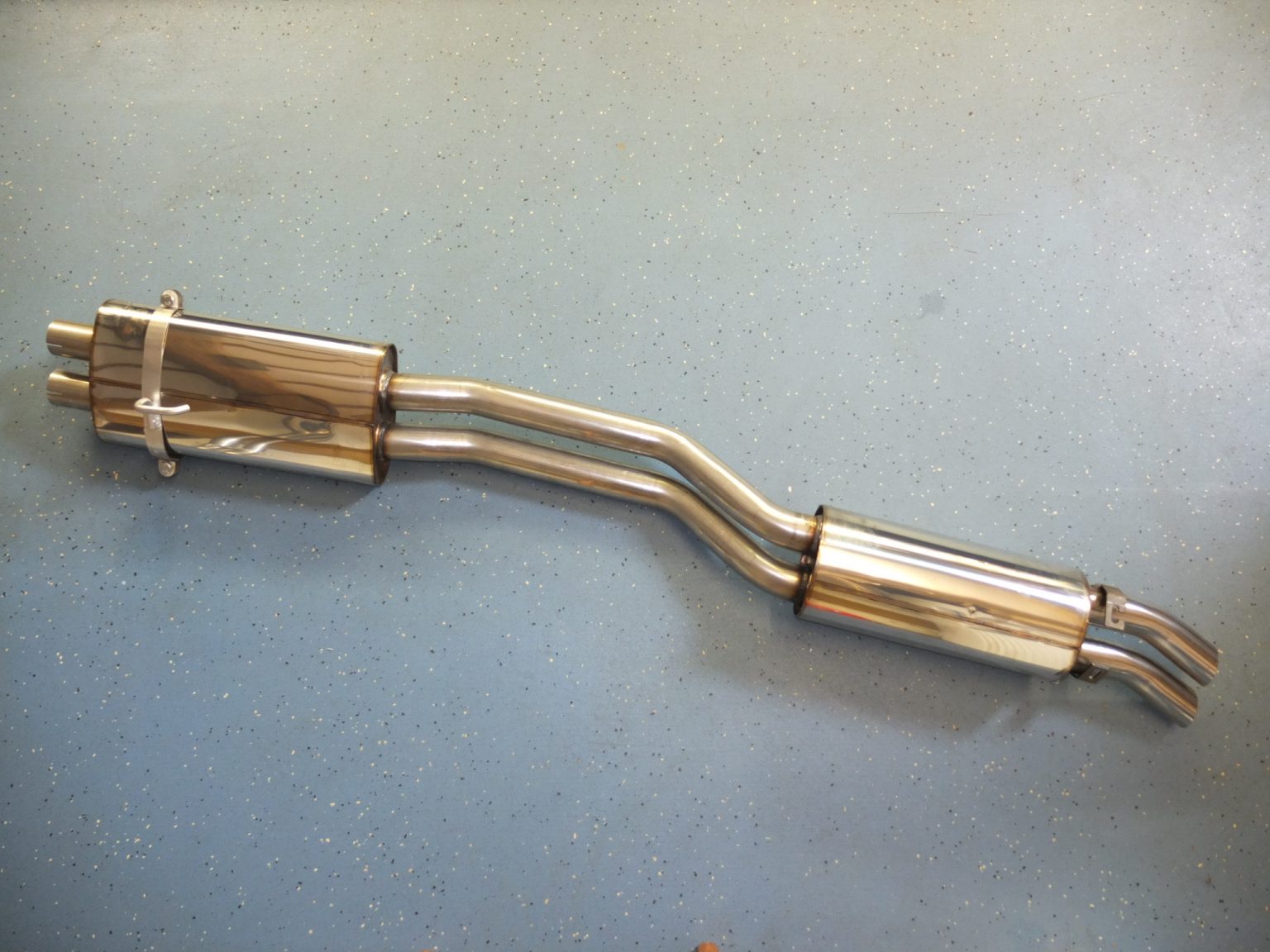 Double s/s back box exhaust - MG V8 and MG RV8 car parts