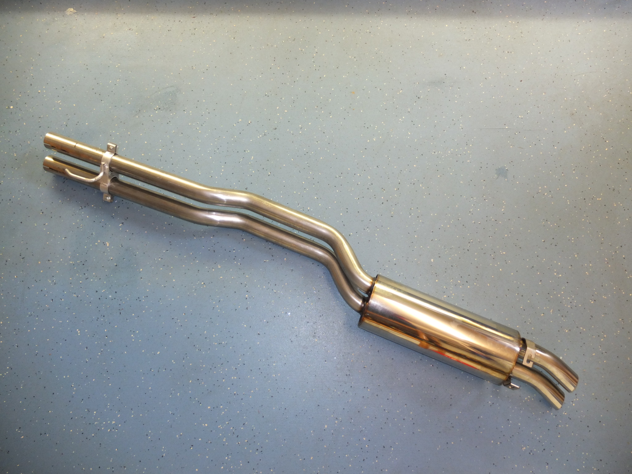 RV8 S/Steel Single back box Sports Exhaust - MG V8 and MG RV8 car parts