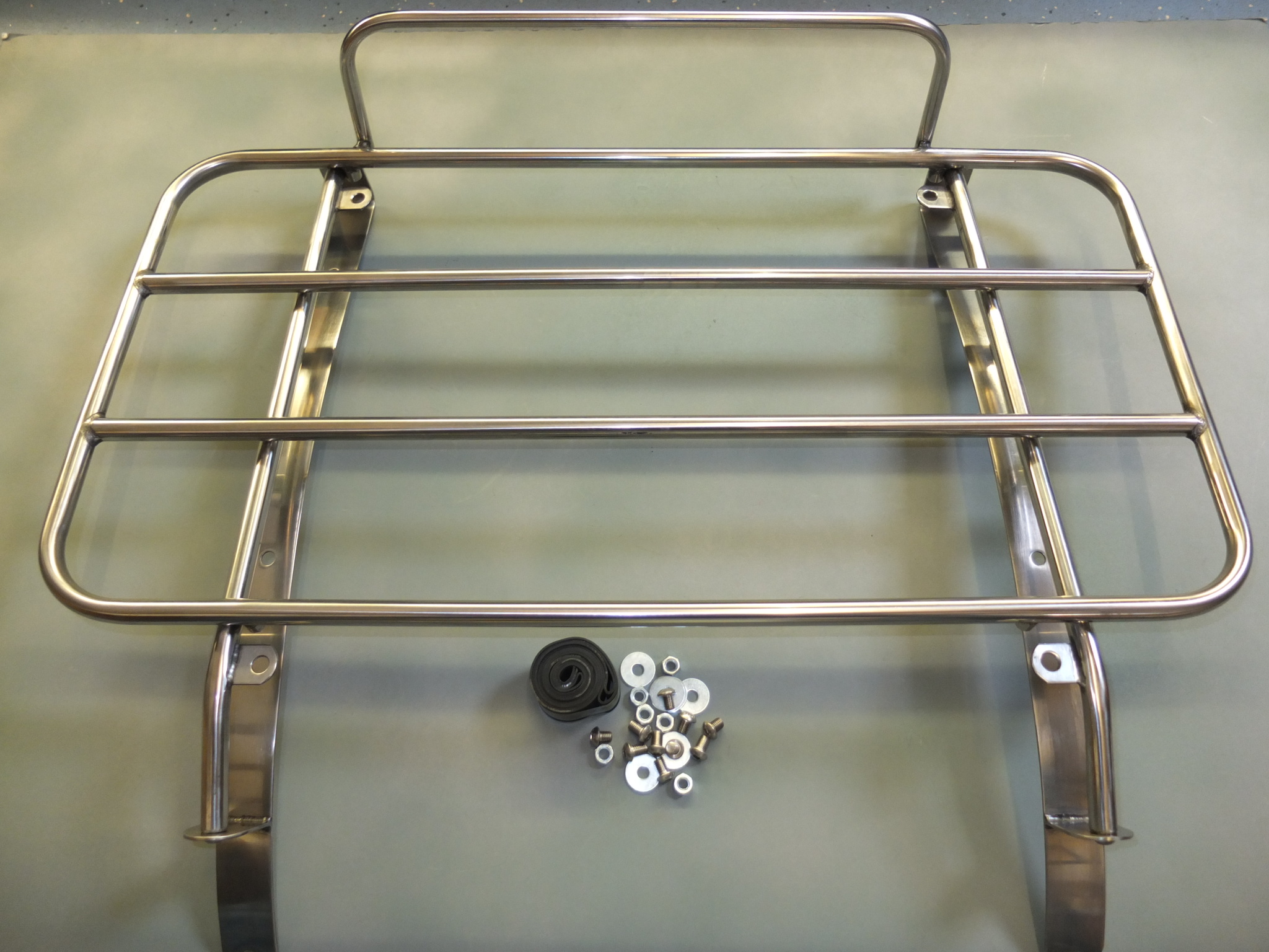 RV8 Stainless Steel Boot Rack - MG V8 and MG RV8 car parts